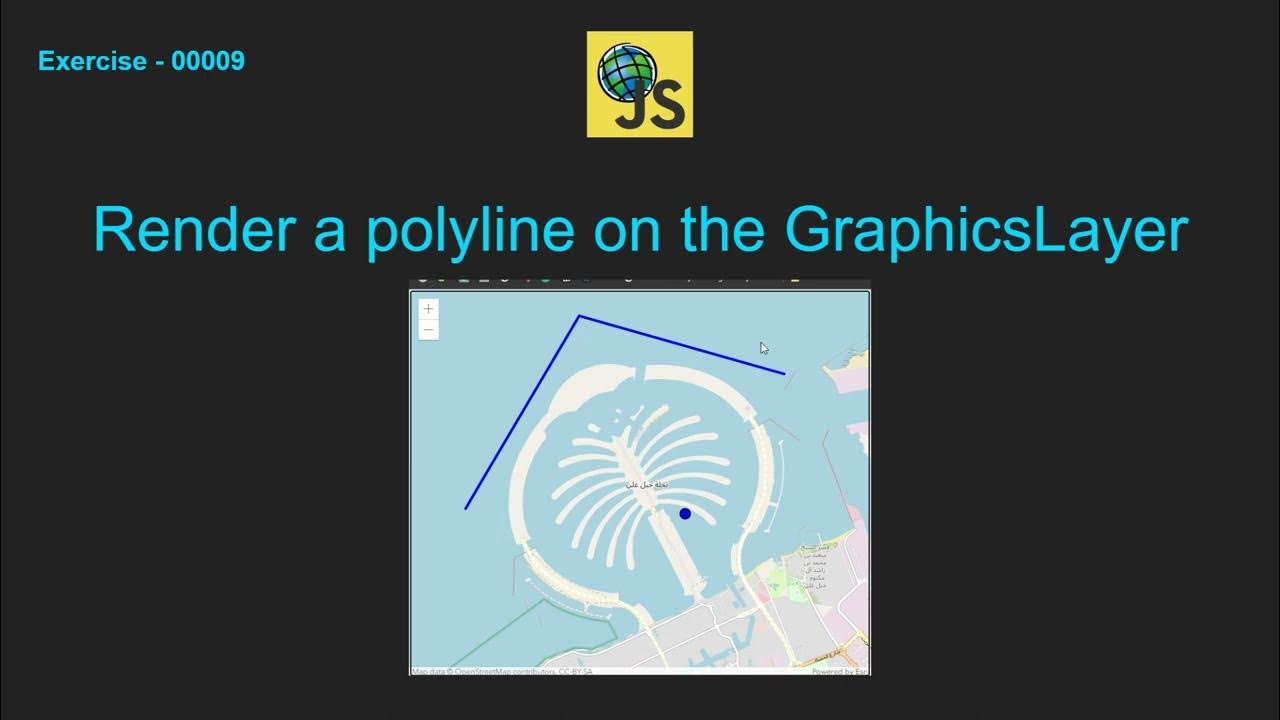Render a polyline on the GraphicsLayer - YouTube