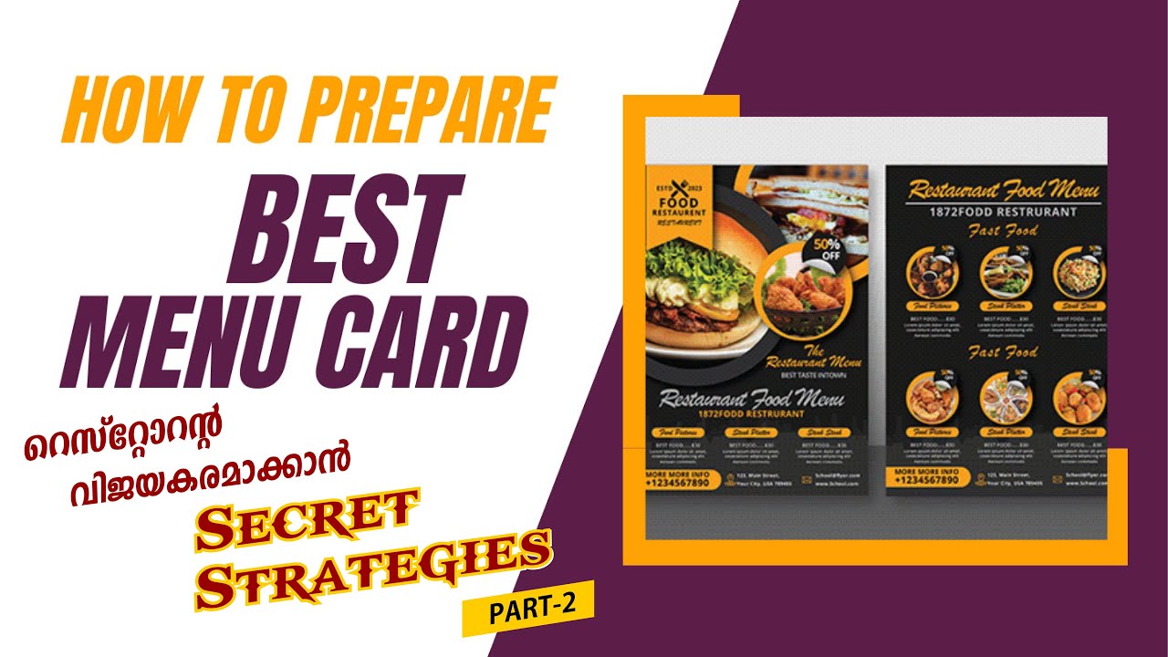 How To Prepare A Good Restaurant Menu - YouTube