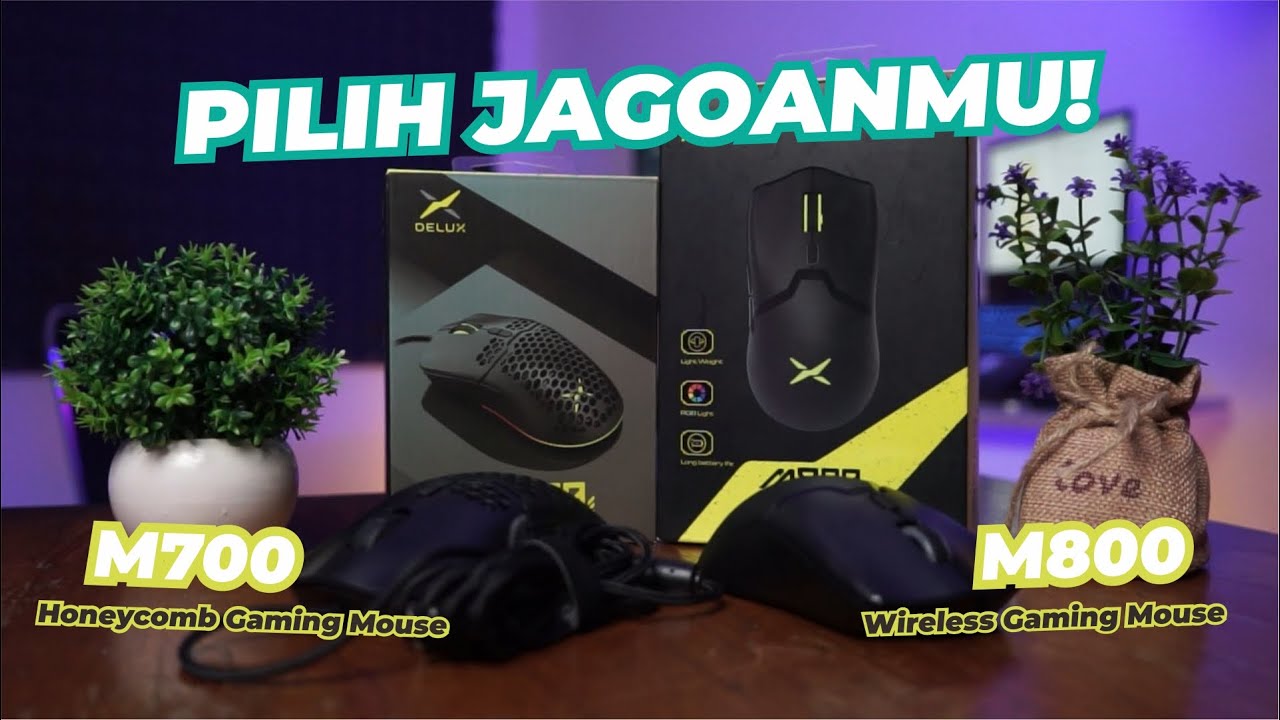 Mau yang wireless apa yang bolong-bolong ? Unboxing Mouse Delux M700 ...