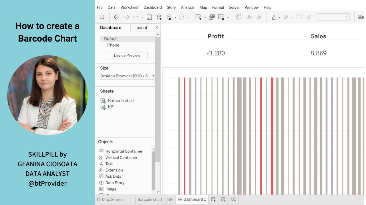 How to create a Barcode Chart - YouTube