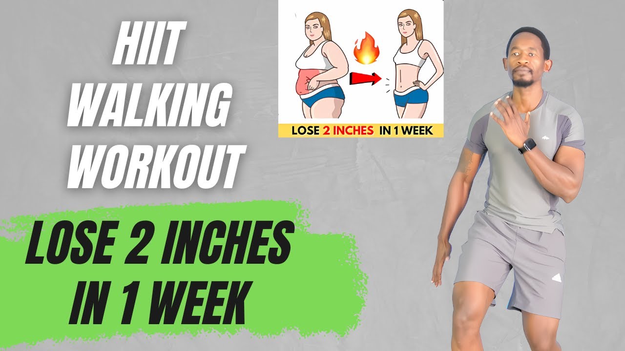 30-Minute HIIT Walking Workout to Lose 2 Inches In 1 Week 🔥Melt Stubborn Belly Fat🔥 - YouTube
