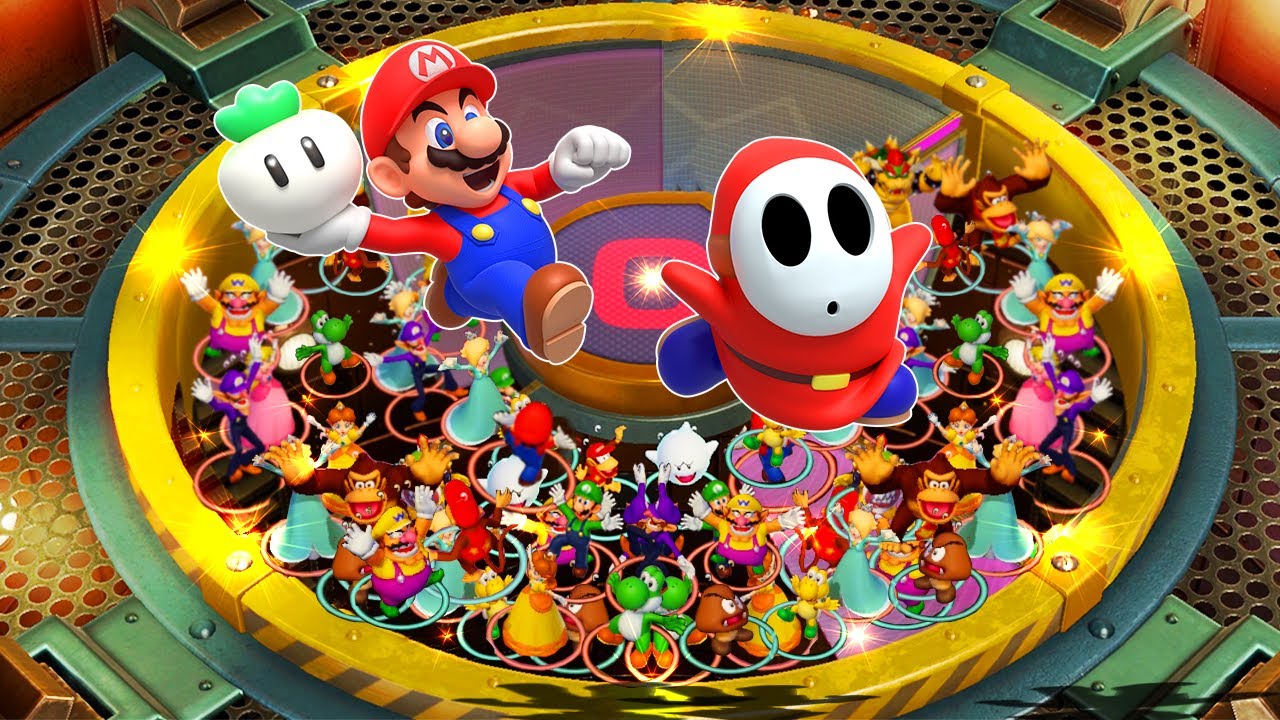 Super Mario Party vs Mario Party 7 - 8 vs 8 Minigames - Mario and Shy ...