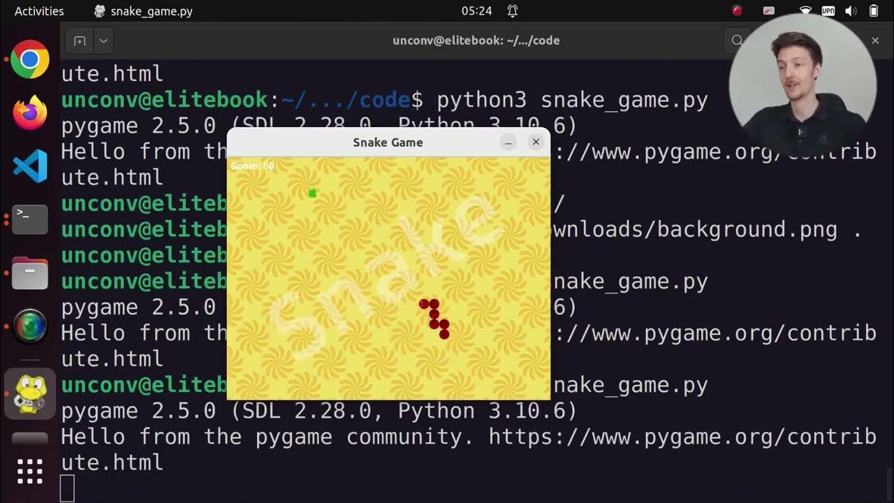 Snake Game with Custom Graphics: Prompts Only | GPT-AutoPilot v0.4.0 - YouTube