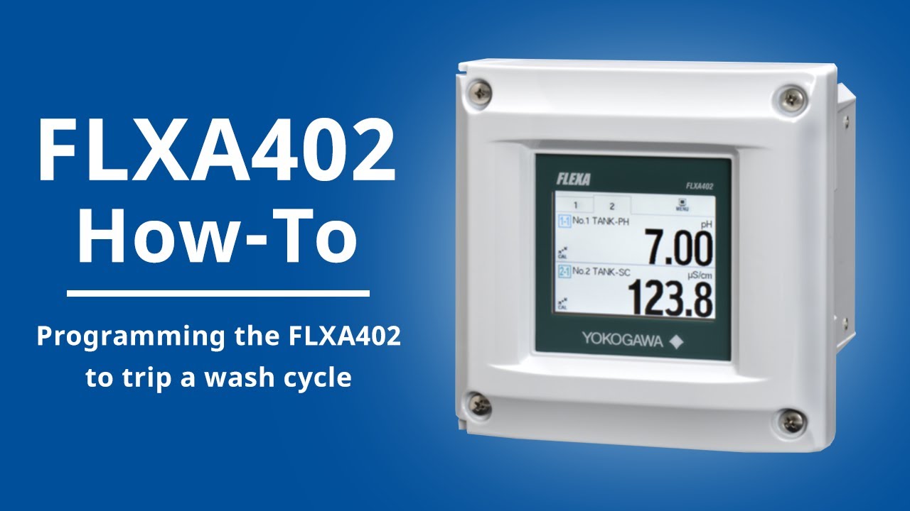 Programming the FLXA402 to trip a wash cycle - YouTube