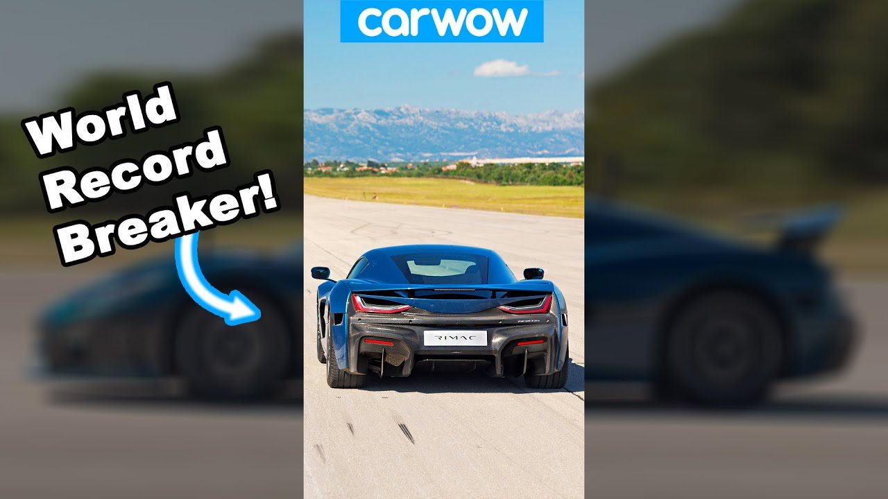 Rimac Nevera - 1/4 mile record breaker! | carwow #Shorts - YouTube
