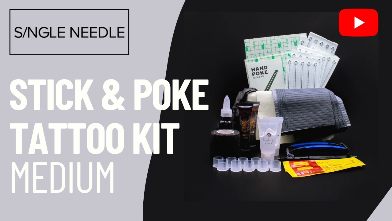 Unboxing - Single Needle Hand Poke Tattoo Kit (Medium) - YouTube