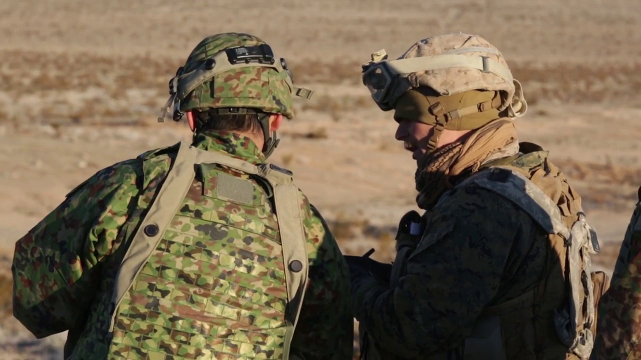 Marines demonstrate call for fire during NTC 19 04 - YouTube