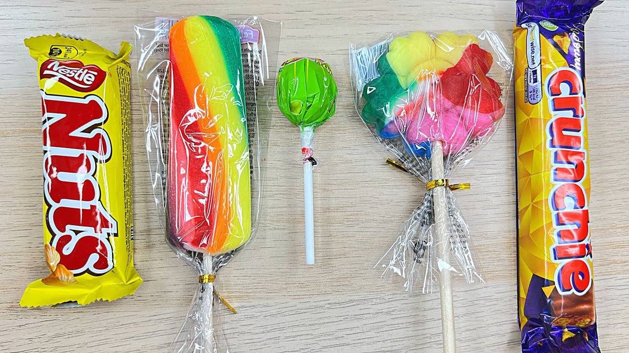 Satisfying Video | Rainbow Chupa Chups Lollipops Candy Unpacking. - YouTube
