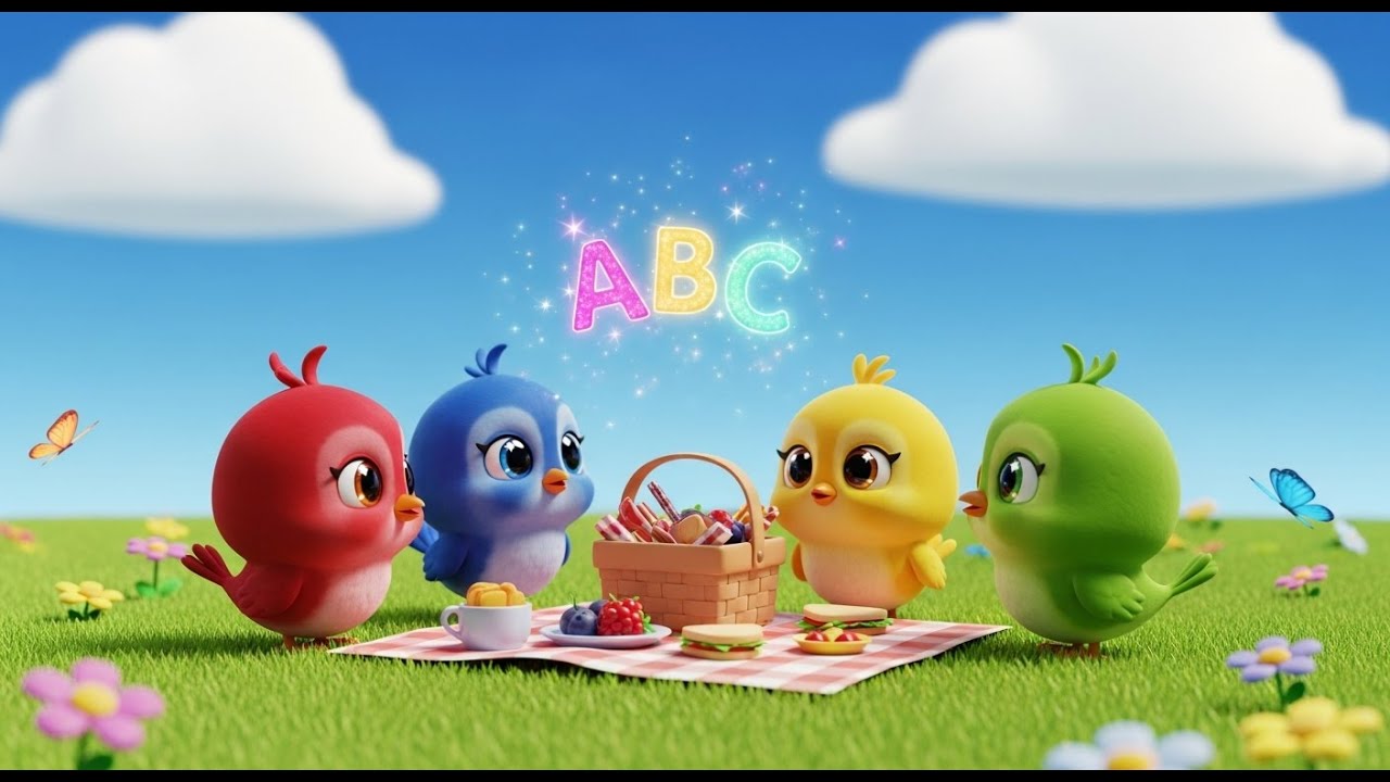 ABC Picnic with the Little Birds 🐦🧺🌳 | ABC Song for Kids | Alphabet ...