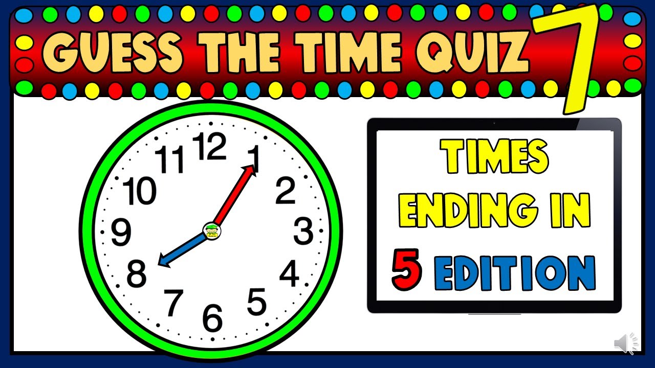 Episode 7 | Fun '5 Minute intervals' Clock Quiz for Kids and Beginners ...
