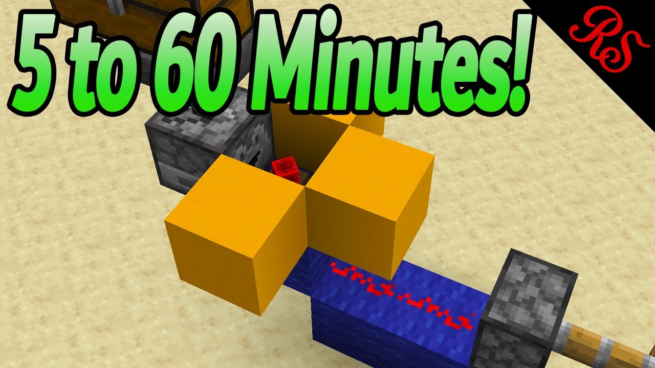 5 To 60 Minute Redstone Clocks Minecraft YouTube 5-to-60-minute-redstone-clocks-minecraft-youtube