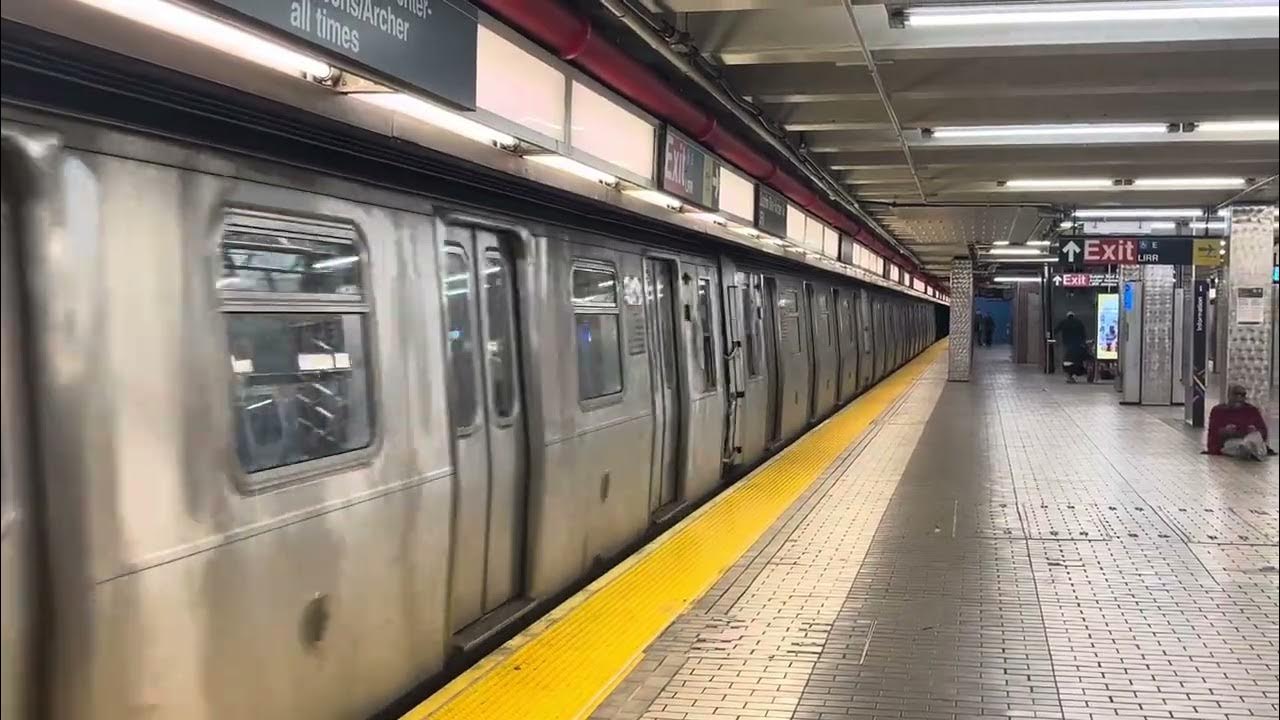 MTA New York City Subway: R143 Jamaica Center Bound J Train @ Sutphin Boulevard Archer Av JFK ...
