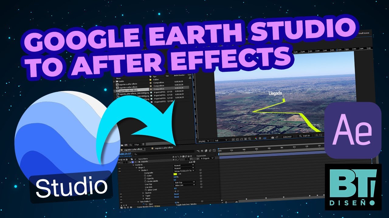 Create Animated Tours with Google Earth Studio + After Effects - Fast ...