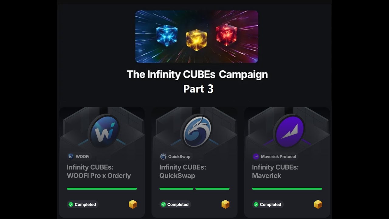 Layer3 Infinity CUBEs: WOOFi x Orderly, QuickSwap, Maverick - YouTube