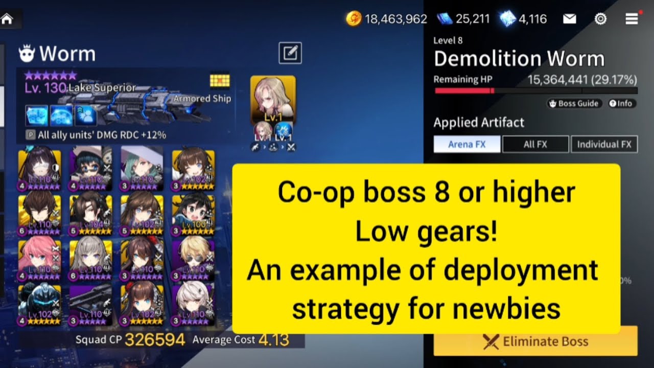 Consortium Worm Boss level 8+ [Guide for Newbies] - Counter:Side - YouTube