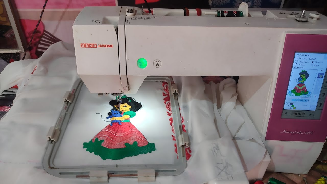 Automatic kadhai machine / Usha janome embroidery machine/ Automatic ...