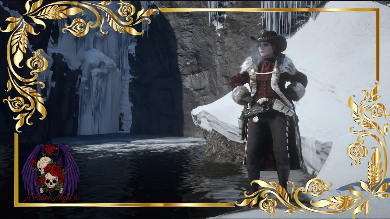 Red Dead Online Female Outfit Idea: The Washwood Fur Coat Winter Outfit ...