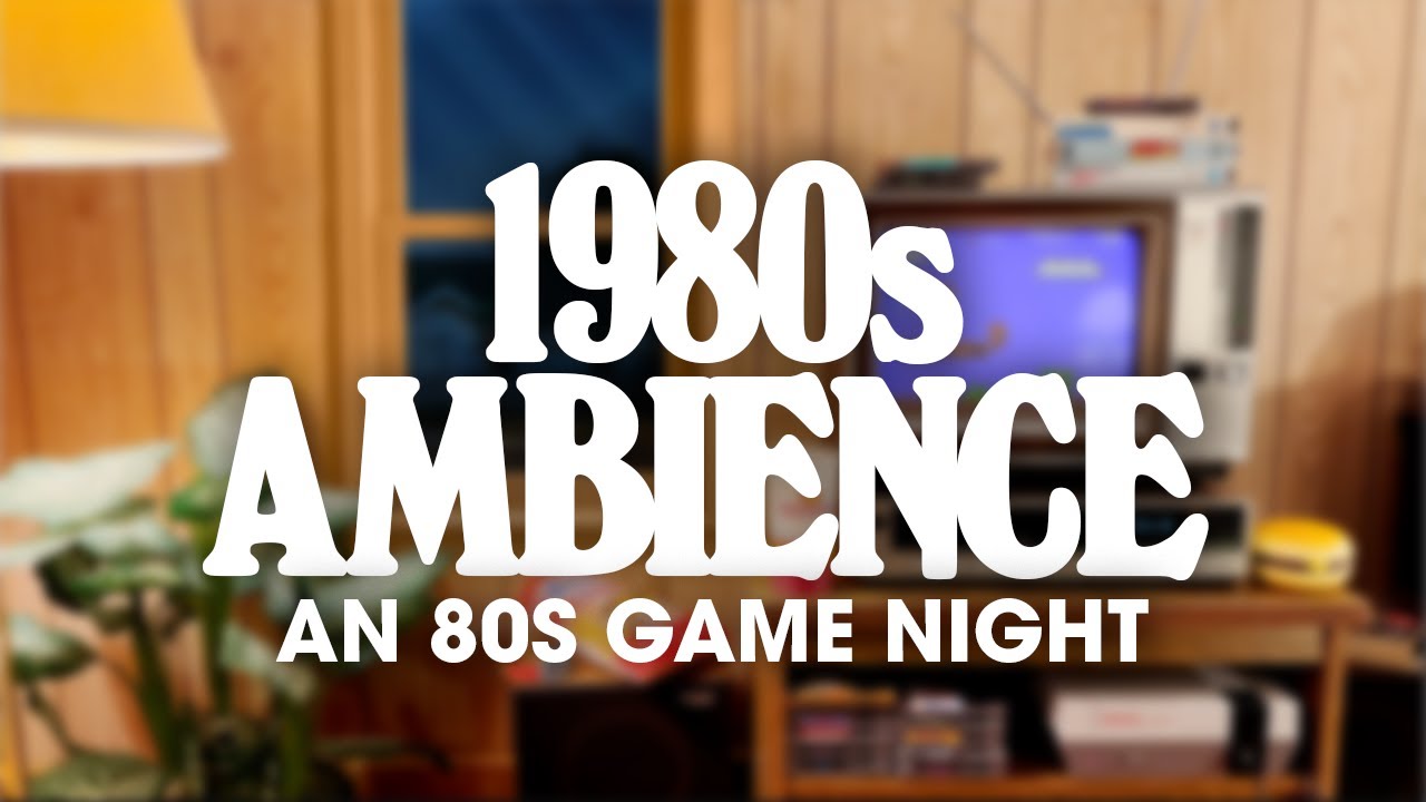 80s Game Night Ambience | Nostalgic 8-Bit Studying Ambience - YouTube