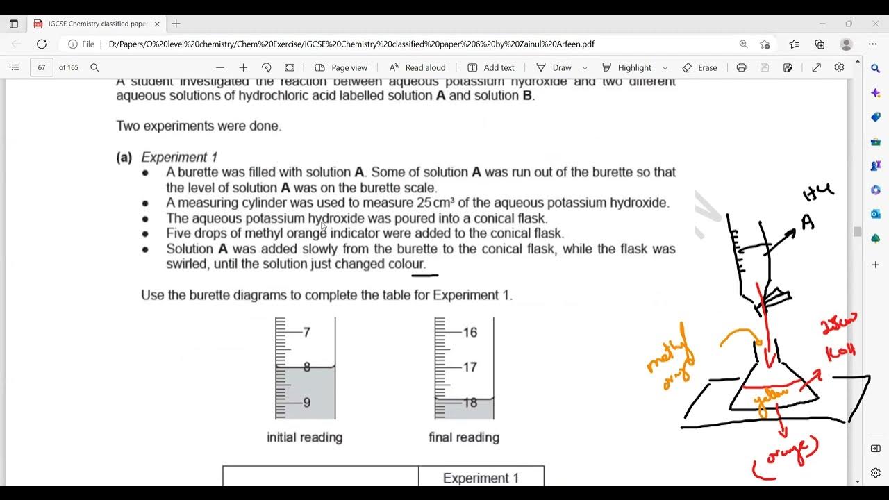 Acids Bases and Salts Question 3 and 4 Alternate to practicals IGCSE Chemistry - YouTube
