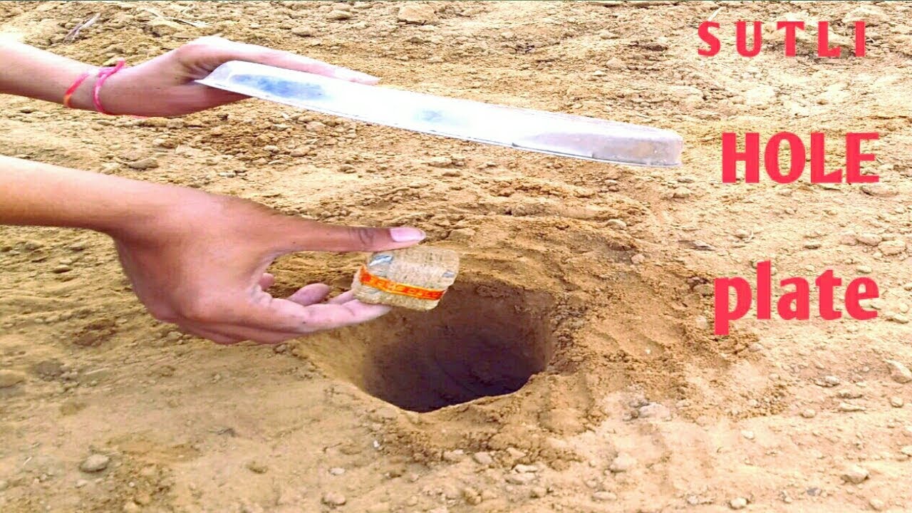 sutli pataka testing || pataka in hole and plate || diwali pataka ...