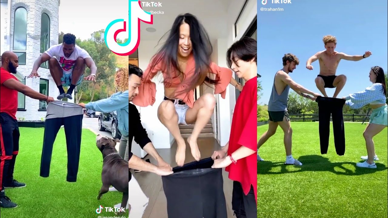 Jumping Into Pants (Jason Derulo) TIKTOK COMPILATION - YouTube