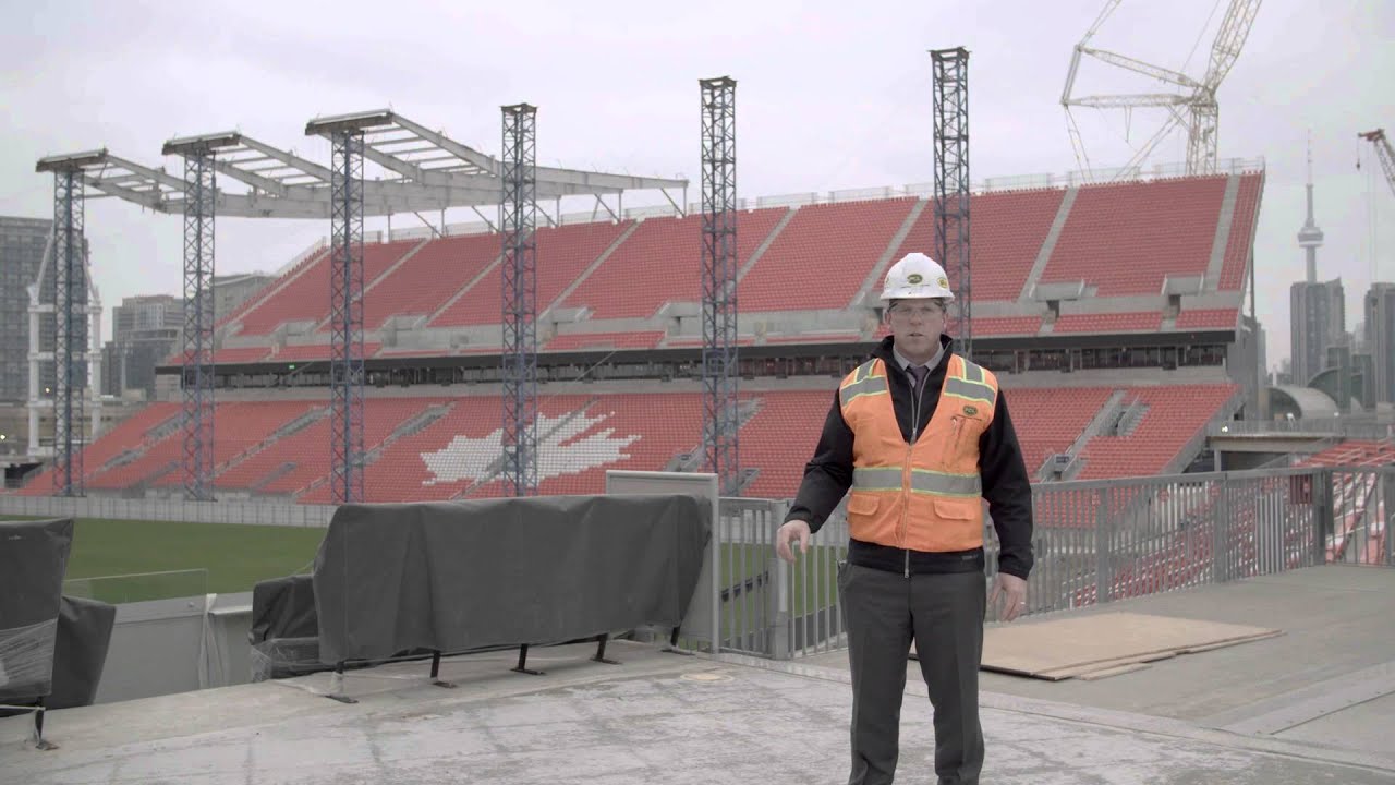 PCL Raises the Roof on BMO Field - YouTube
