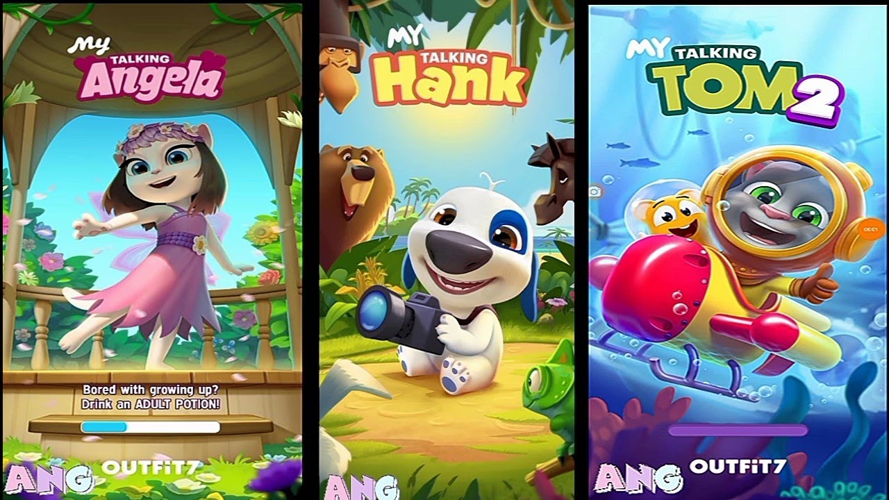Android New Games (ANG): MY Talking Tom 2 VS My Talking Angela VS My ...