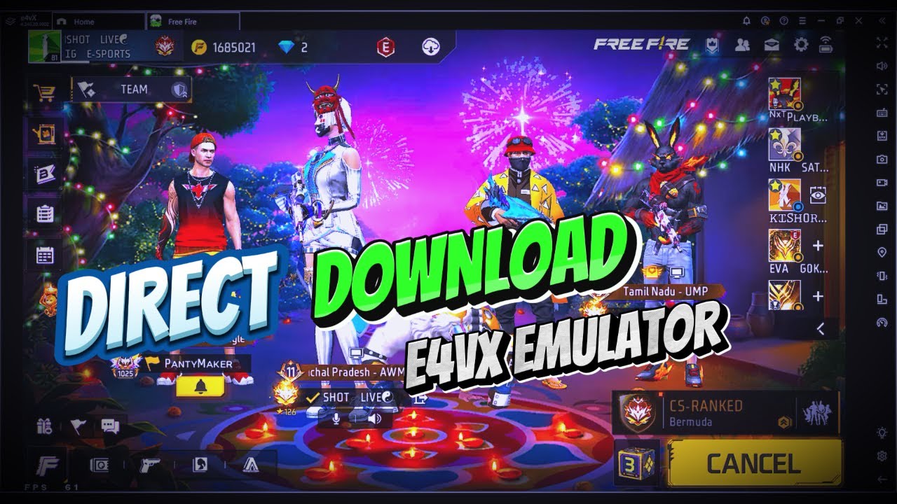 E4vx Emulator Free Fire 👻💀 Driect Download Link 2024 || - YouTube