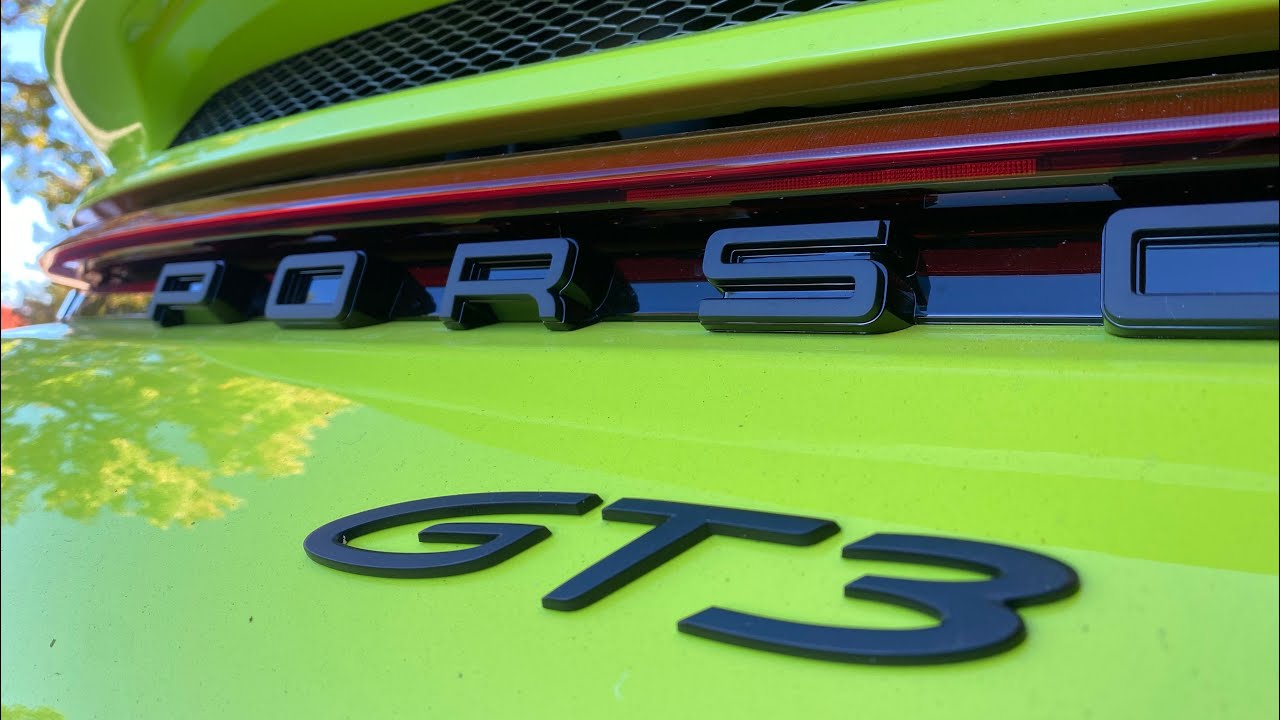 Porsche PTS Acid Green 6-speed GT3 Delivery day excitement! - YouTube