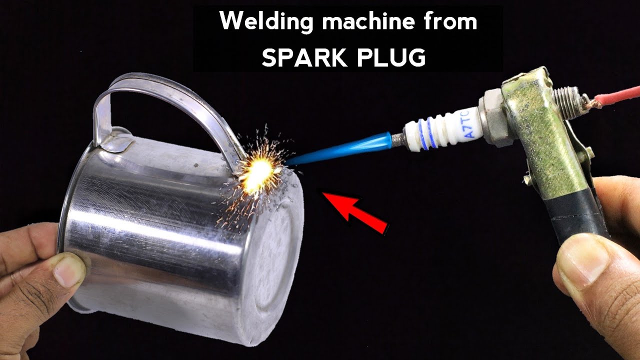 How To Make A simple welding machine from SPARK PLUG at home! Unknown ...