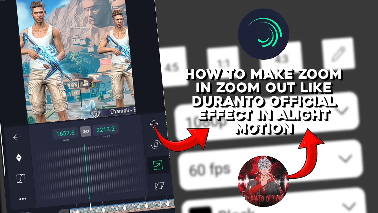 HOW TO MAKE ZOOM IN ZOOM OUT EFX LIKE DURANTO OFFICIAL IN ALIGHT MOTION ...