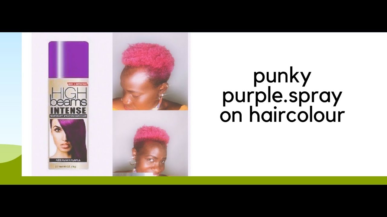 How To Temporary Hair color Spray. - YouTube