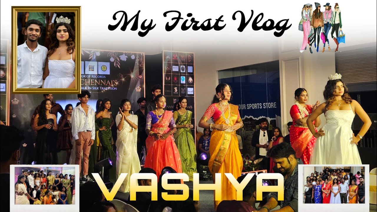 Vlog Of Vashya 👒 | My First Vlog 😉 | VASHYA'S First Fashion Show| @PK ...
