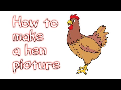 How to make a hen picture - YouTube