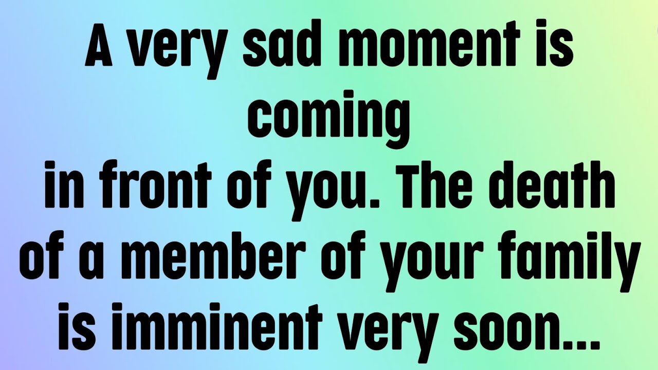 🌈God message today | Very sad moment is coming in front of you. The ...
