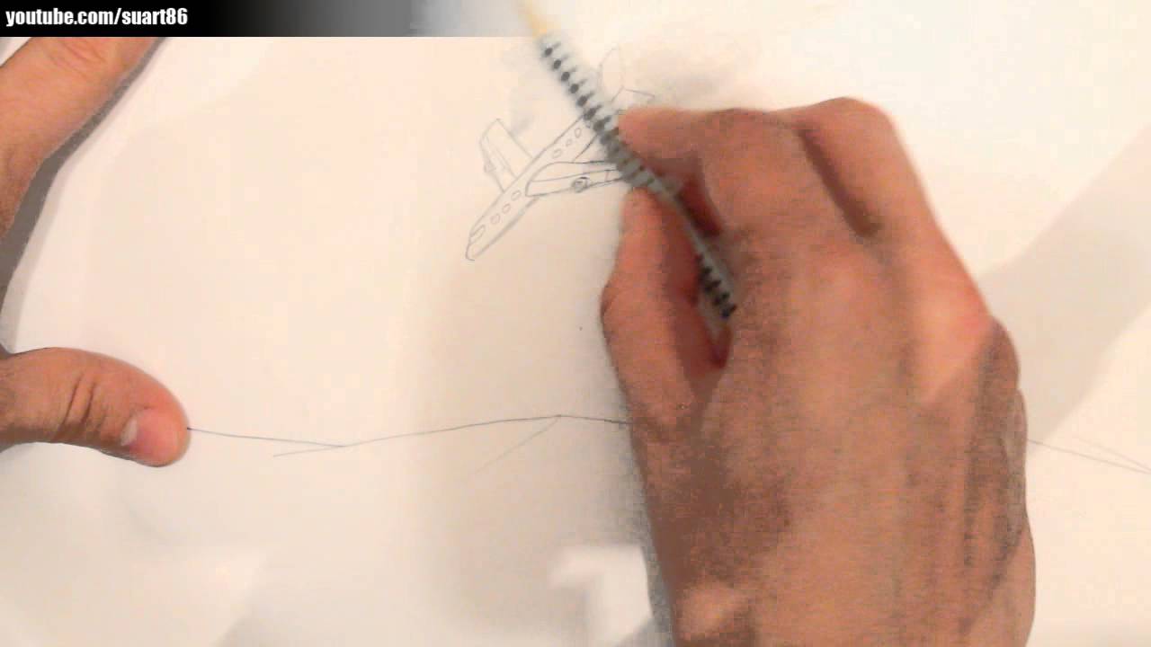 How to draw a plane crash - YouTube