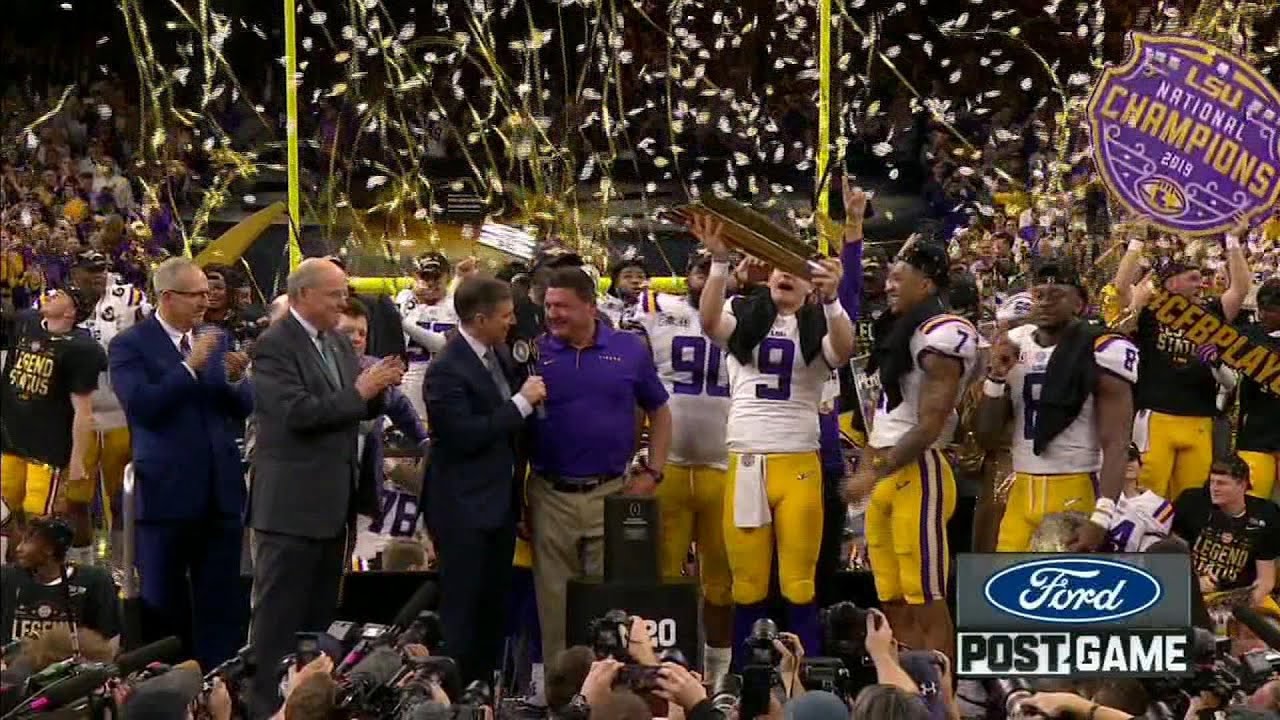 LSU beats Clemson to win college football title - YouTube