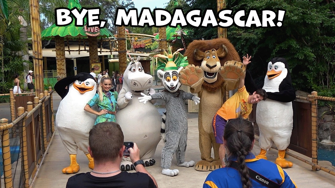 Farewell to Madagascar at Dreamworld | Last Character Appearance on ...
