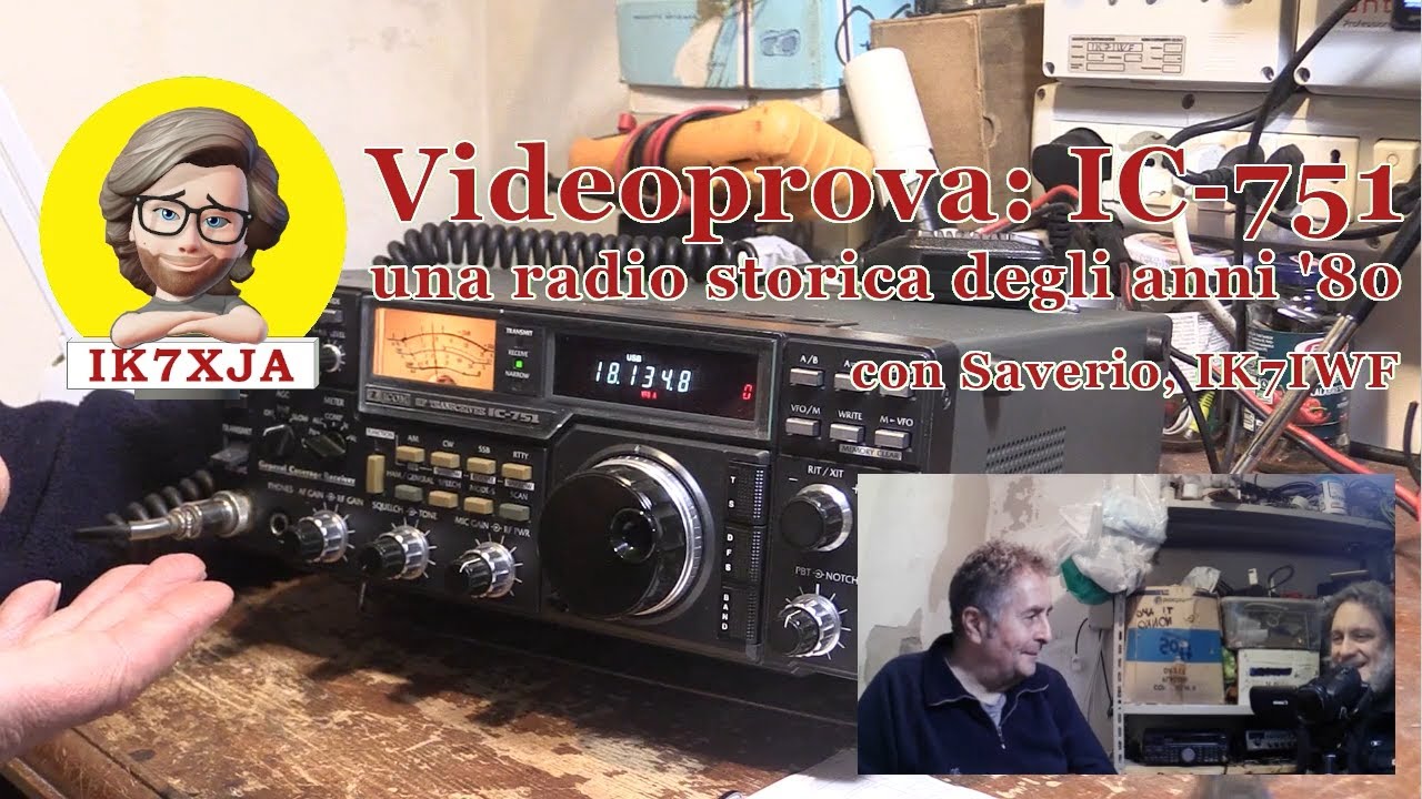 Radio Icom IC-751: veloce videoprova insieme a Saverio IK7IWF #icom # ...