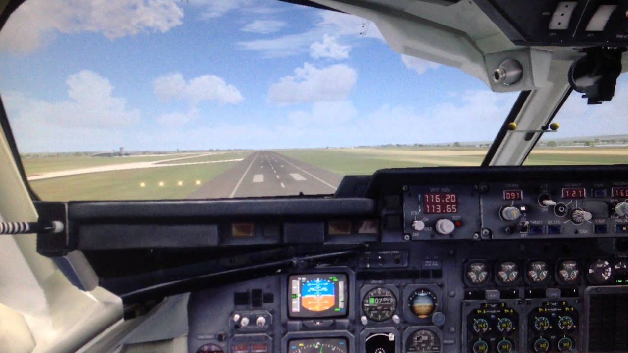 LANDING AVRO RJ-85 FSX EPRZ AIRPORT - FSX (3) - YouTube