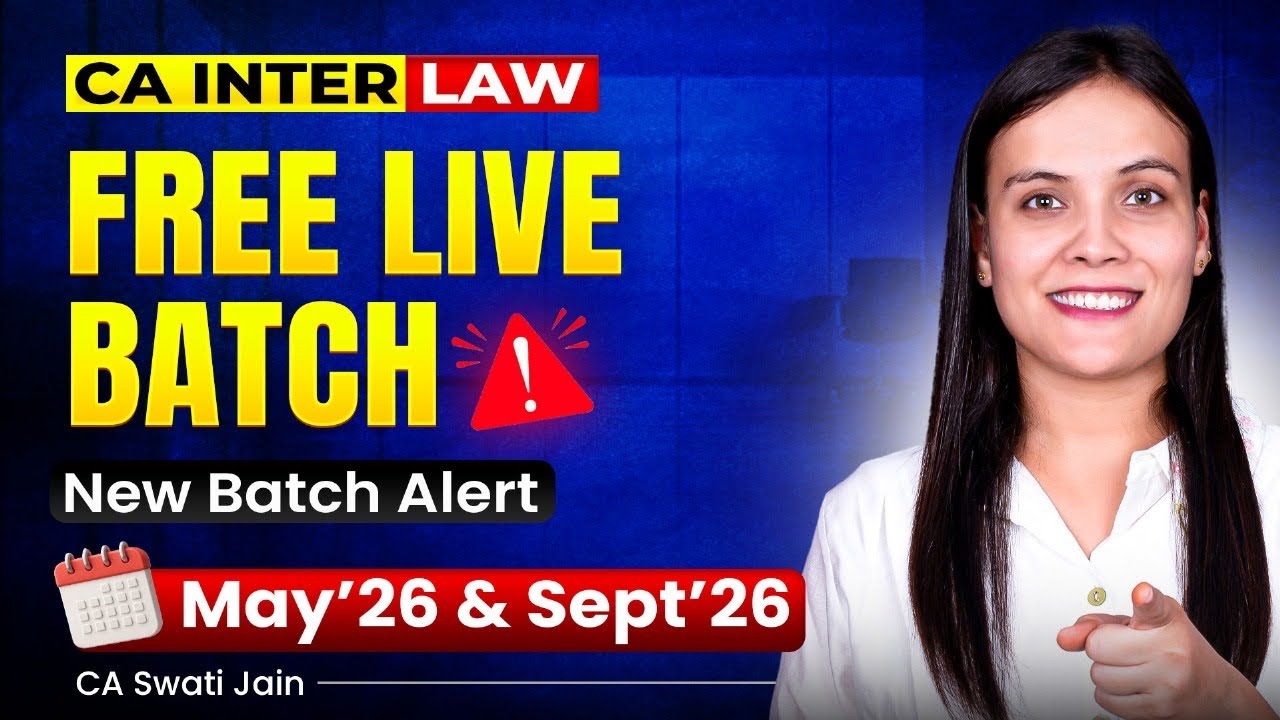 “You Don’t Want to Miss This Free Live Batch 🔥 | CA Inter Law - YouTube