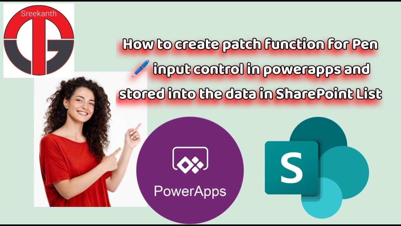 How to use Patch function for Pen input control in power apps - YouTube
