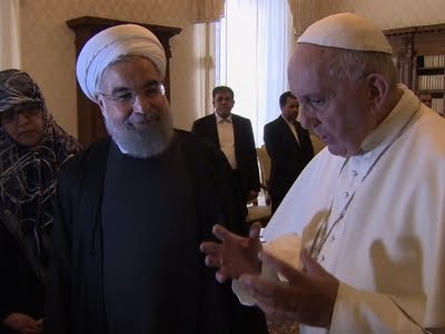 Raw: Iran's President, Pope Meet at the Vatican - YouTube