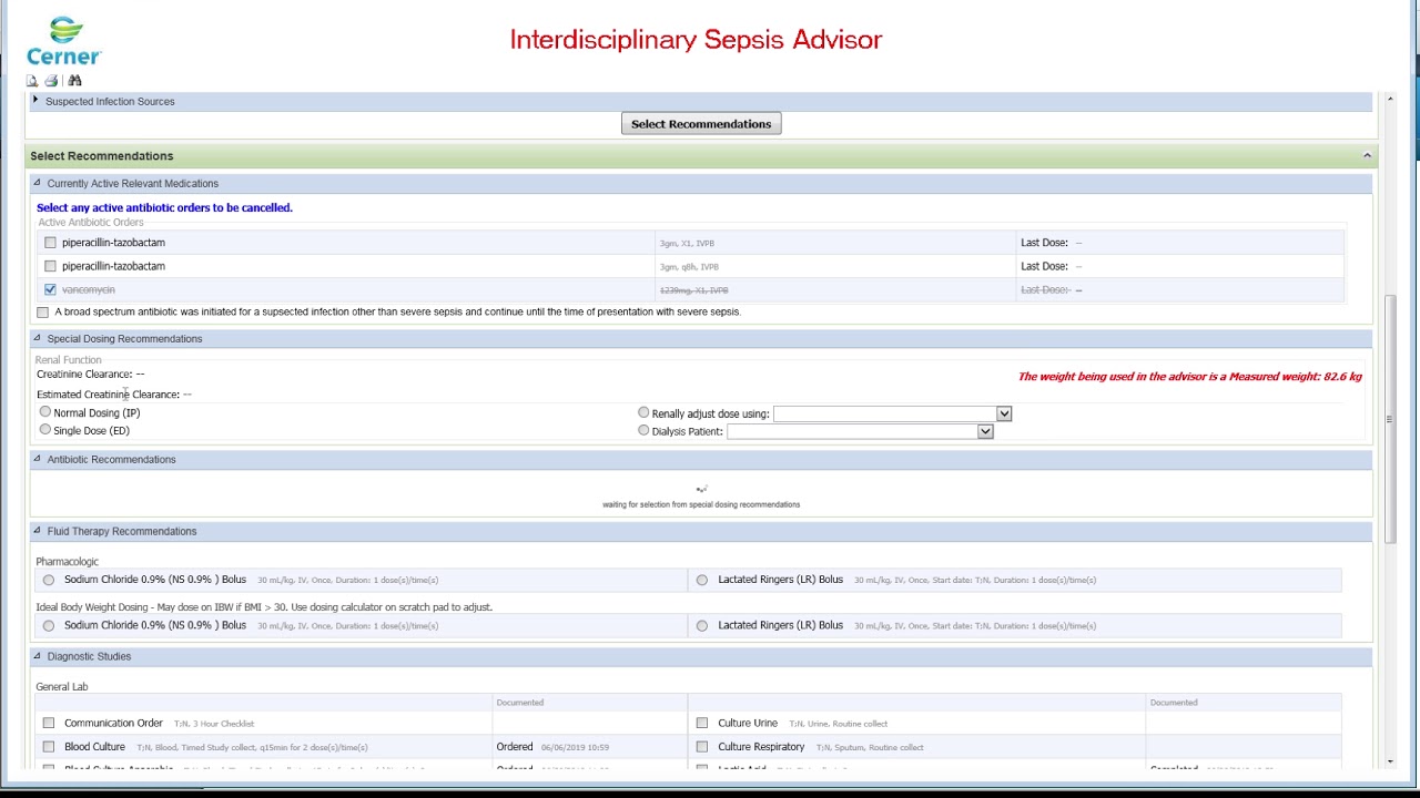 Cerner Sepsis Management Advisor for Providers - YouTube