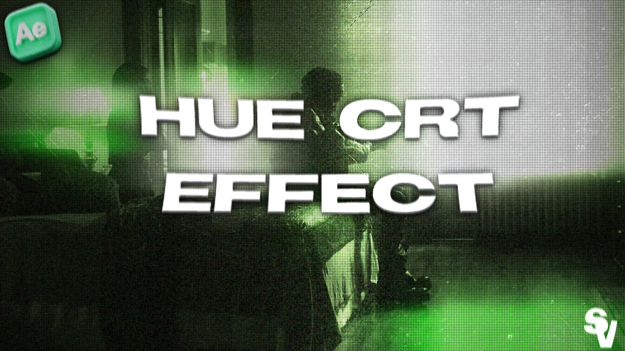 VHS Effect - After Effects Tutorial - YouTube