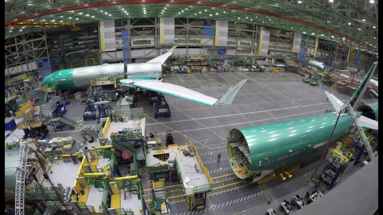 Boeing 777X Final Body Join - YouTube