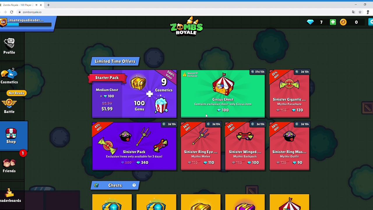 Zombs Royale 100 Player 2D Real Time Battle Royale – Google Chrome 2020 ...