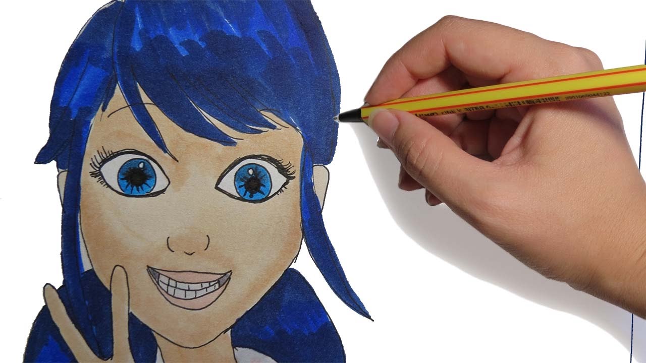 COMO DIBUJAR A MARINETTE DE LADYBUG: paso a paso - YouTube