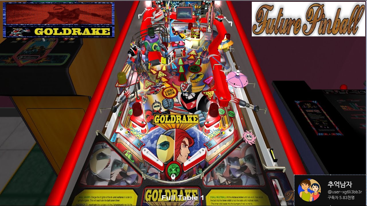 RETROBAT FUTURE PINBALL 780 FULL SETTING UFO Robo Grendizer Anime Ver ...