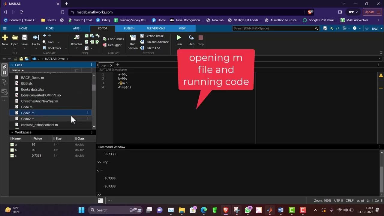 How to use MATLAB online | MATLAB Solutions #matlab #matlabonline #mathworks #maths - YouTube